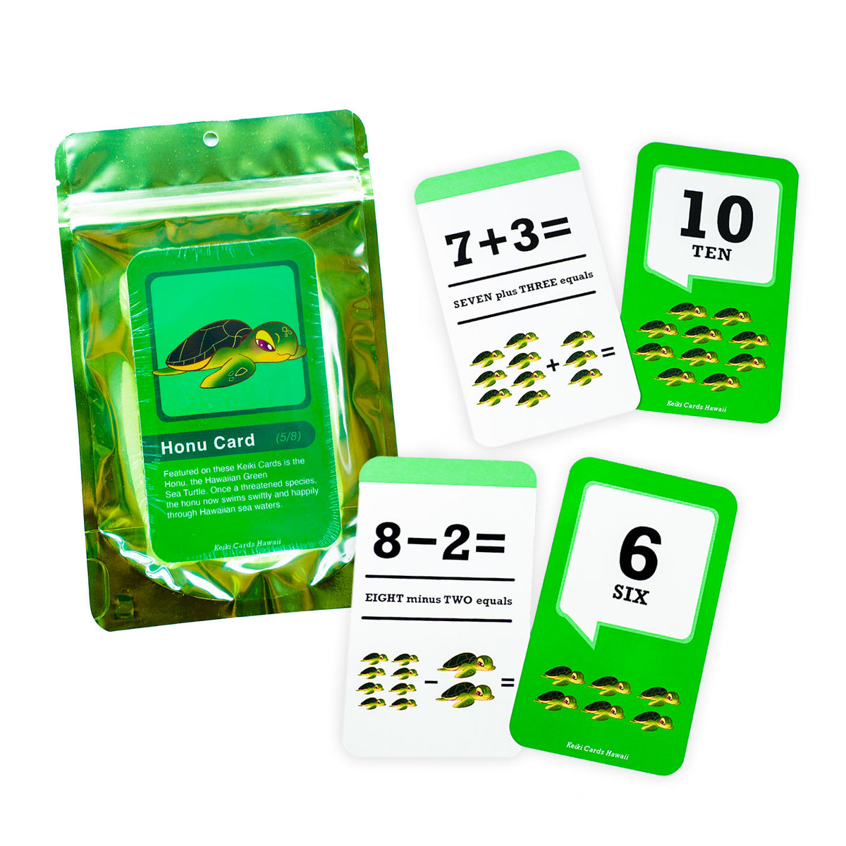 Hawaiian Educational Math Flashcards - Add & Subtract Honu – Hawaiiverse